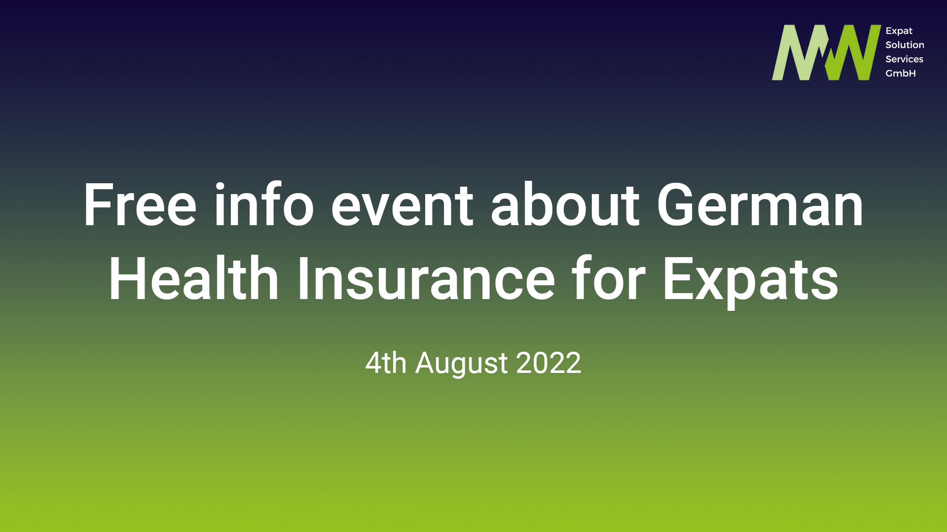 Health Insurance Event - MW Expat